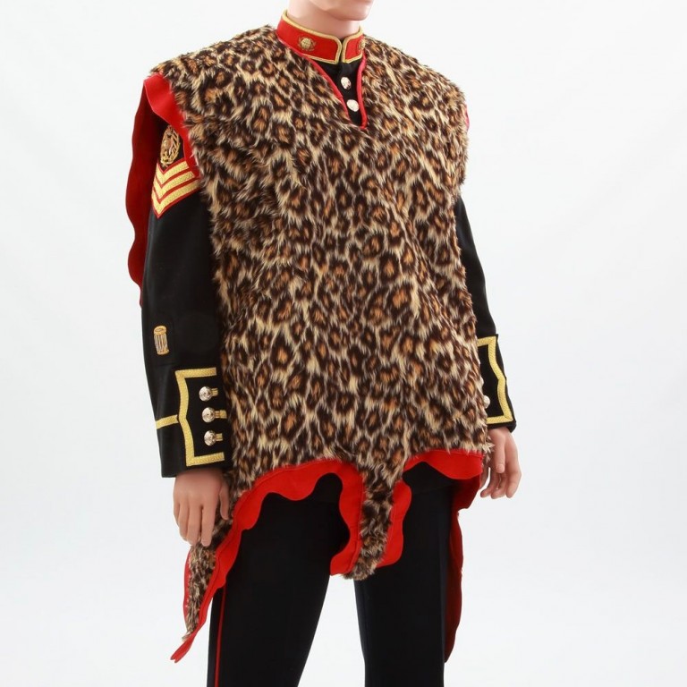 Full Imitation Leopard Print Bass Drummers Apron - The Marching Band Shop