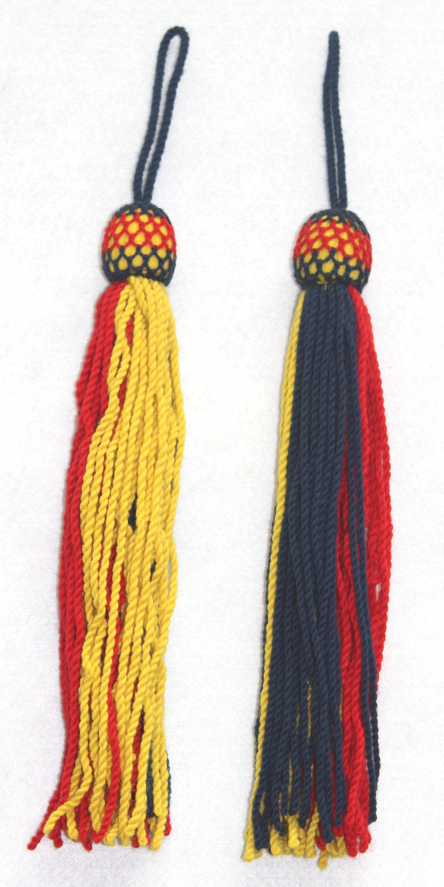 Tri-Colour Bell Lyre Tassels - The Marching Band Shop