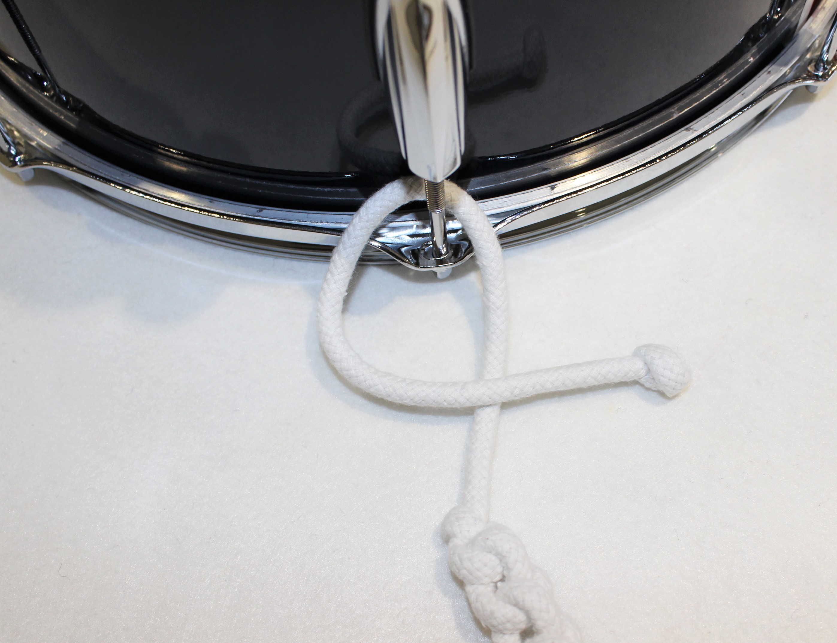 TMBS White Cotton Drum Traces (Drag Ropes) - The Marching Band Shop