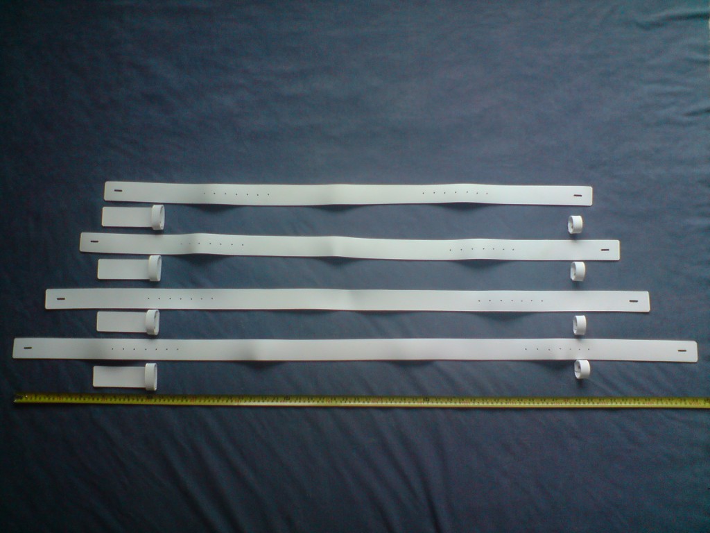 White Matt PVC Parade Belt with Tongue & Loop, 45mm (1 3/4") Width ...