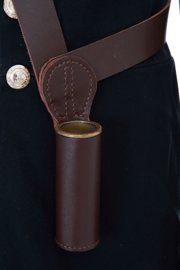 Brown Leather Flag Carrier - The Marching Band Shop