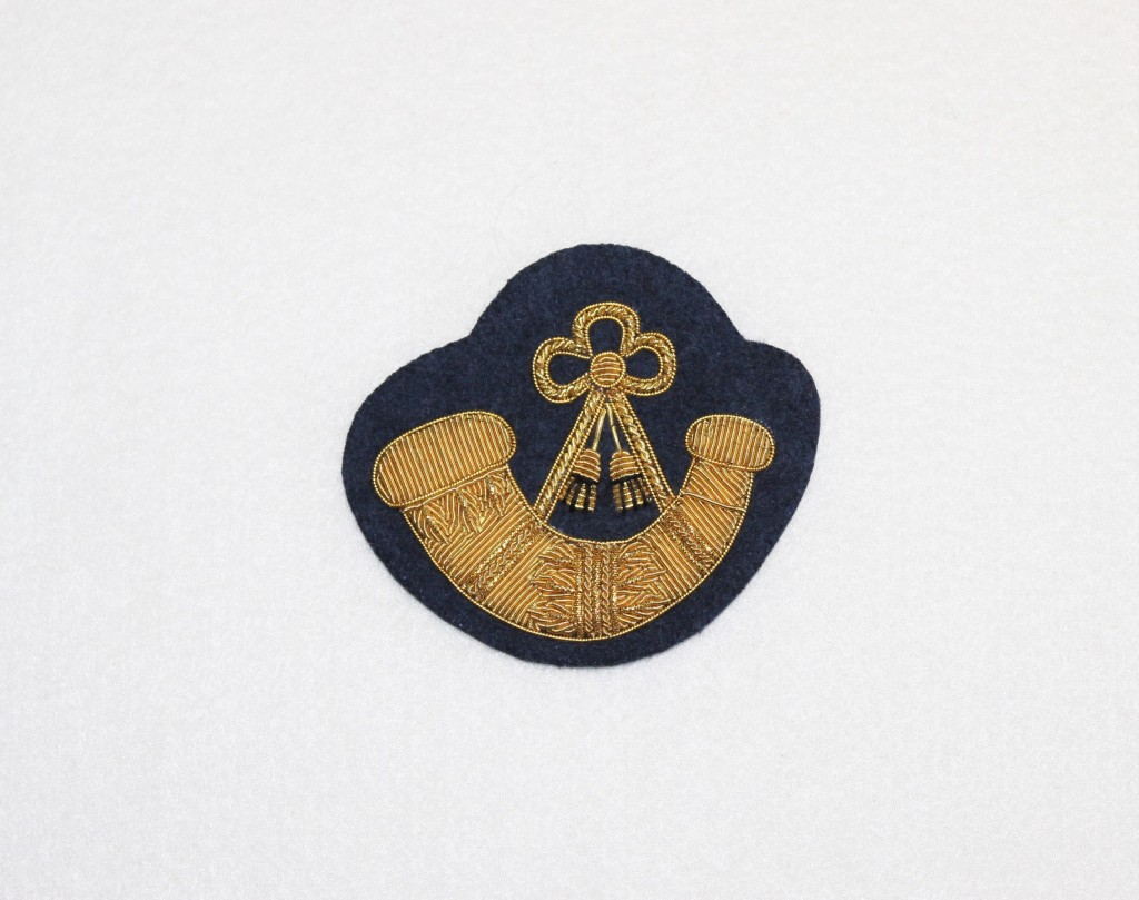 Large Hand Embroidered Bugle Badges - The Marching Band Shop