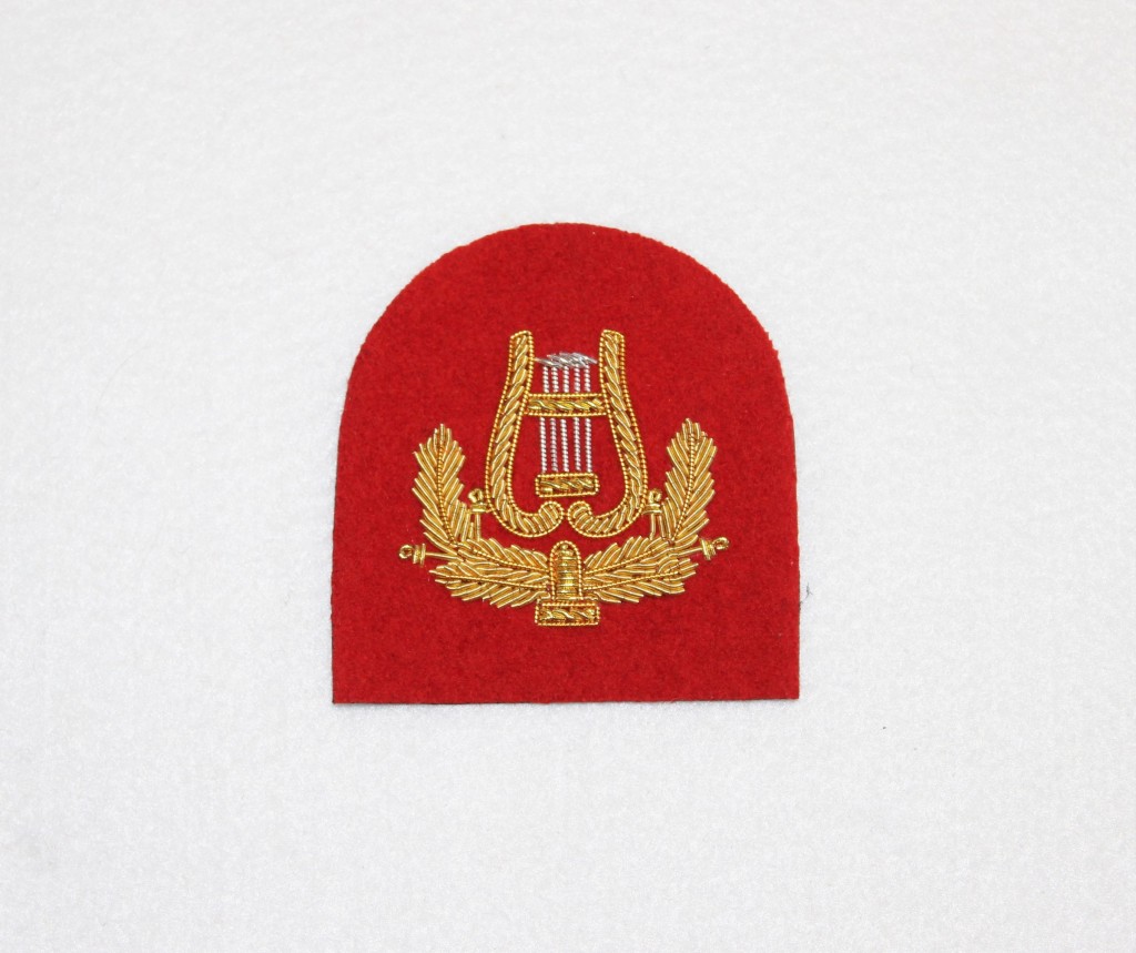 Large Hand Embroidered Musician Badges - The Marching Band Shop