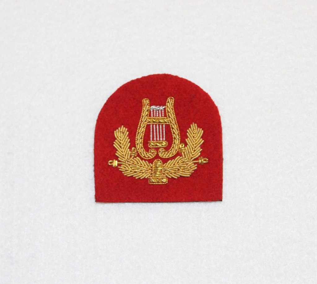 Small Hand Embroidered Musician Badges - The Marching Band Shop