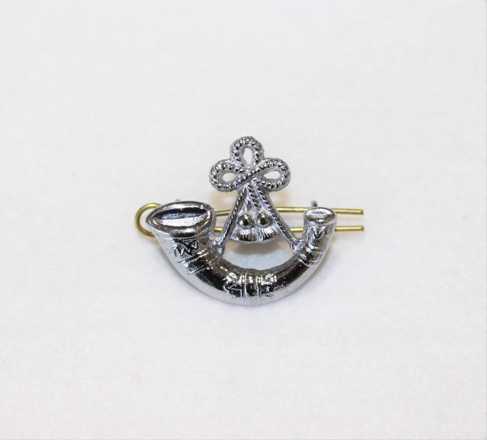 Buglers Badge, Brass, Chrome or Gold finishes - The Marching Band Shop