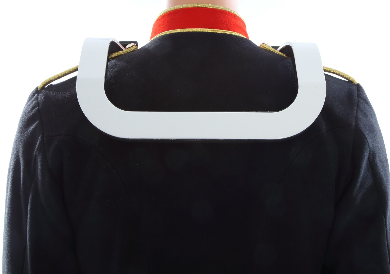 TMBS White Vest style Marching Snare Drum Carrier - The Marching Band Shop