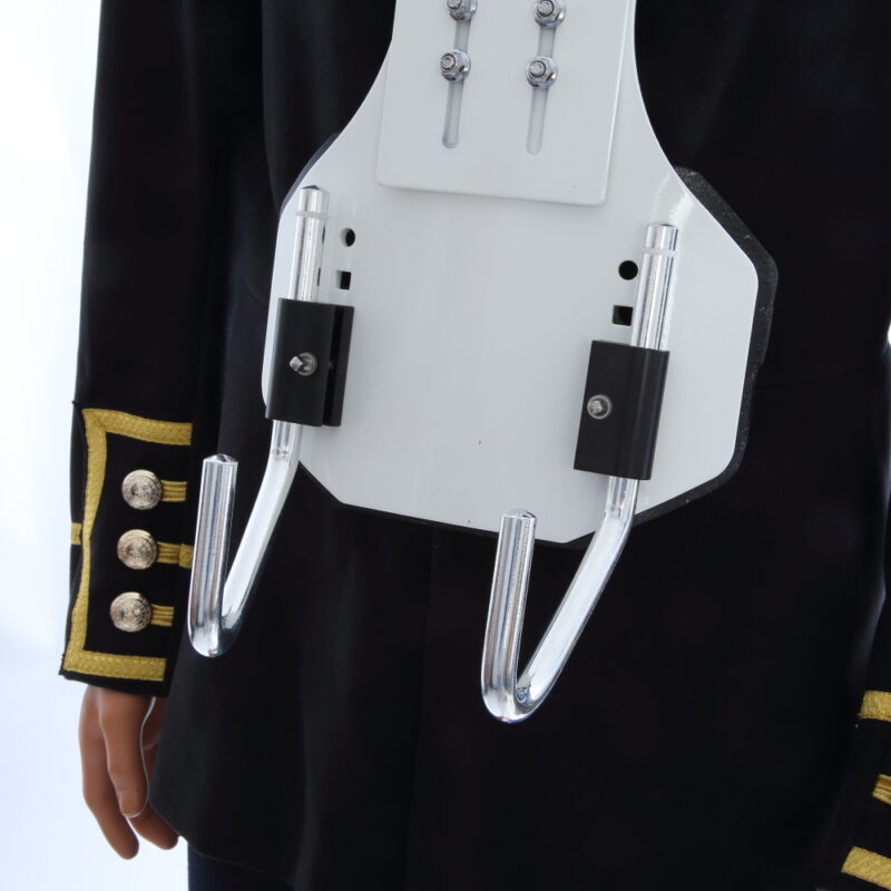 TMBS White Vest style Marching Snare Drum Carrier - The Marching Band Shop