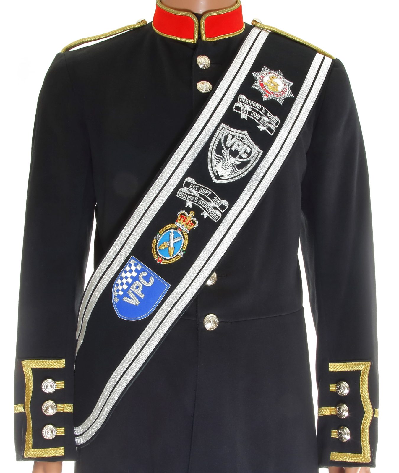 Hand Embroidered, Dress Belts (or Sashes) - The Marching Band Shop